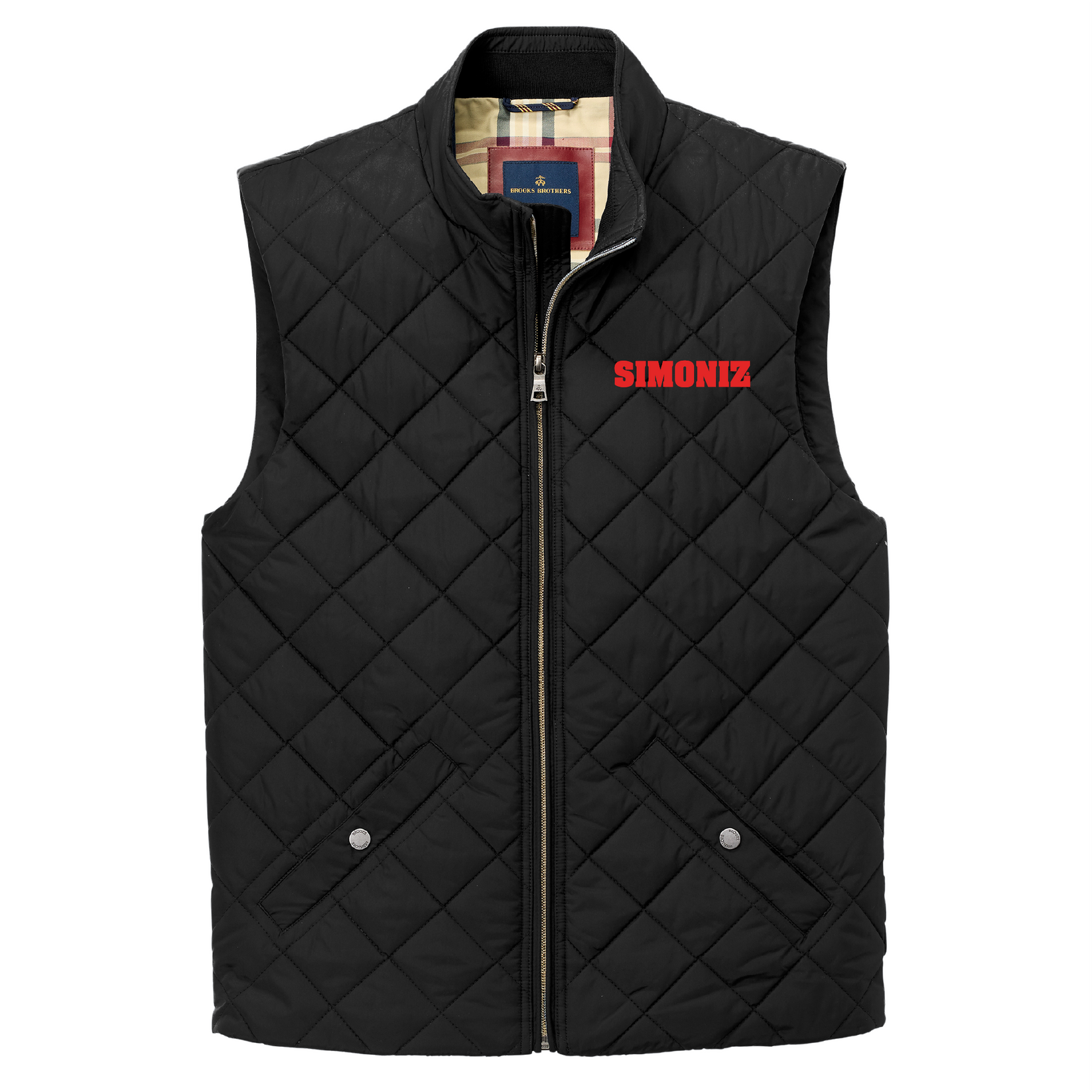 Brooks Brothers® Quilted Vest BB18602 - Embroidery Corporate Logo ...