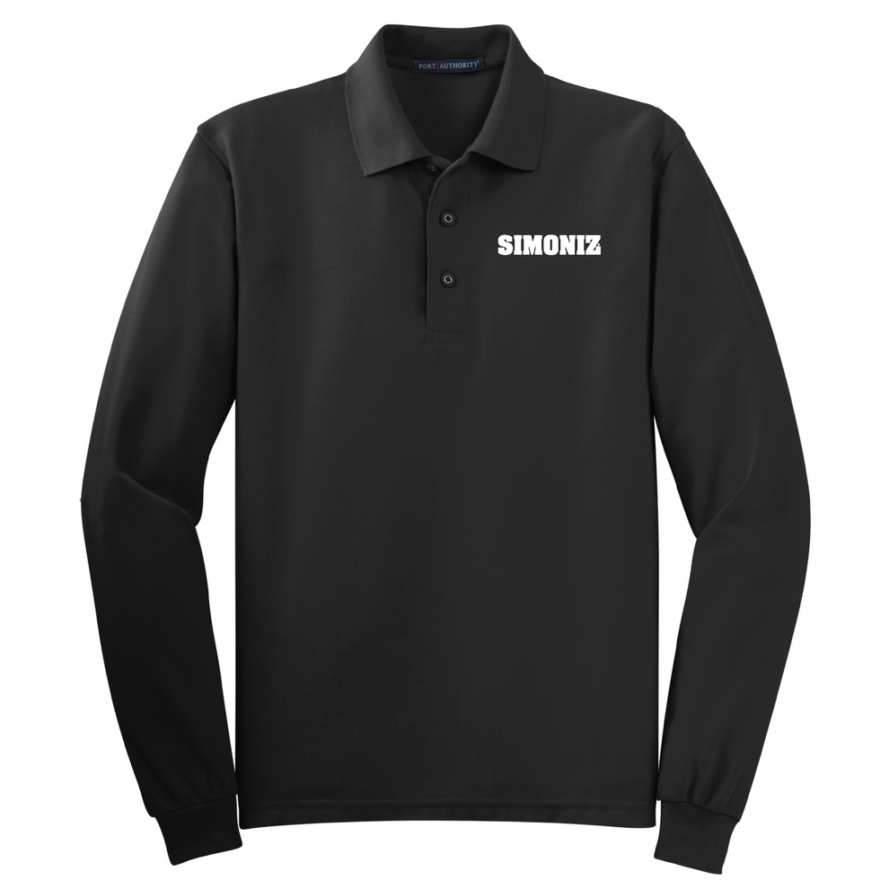 Port Authority® Silk Touch™ Long Sleeve Polo K500LS - Embroidery Corpo ...