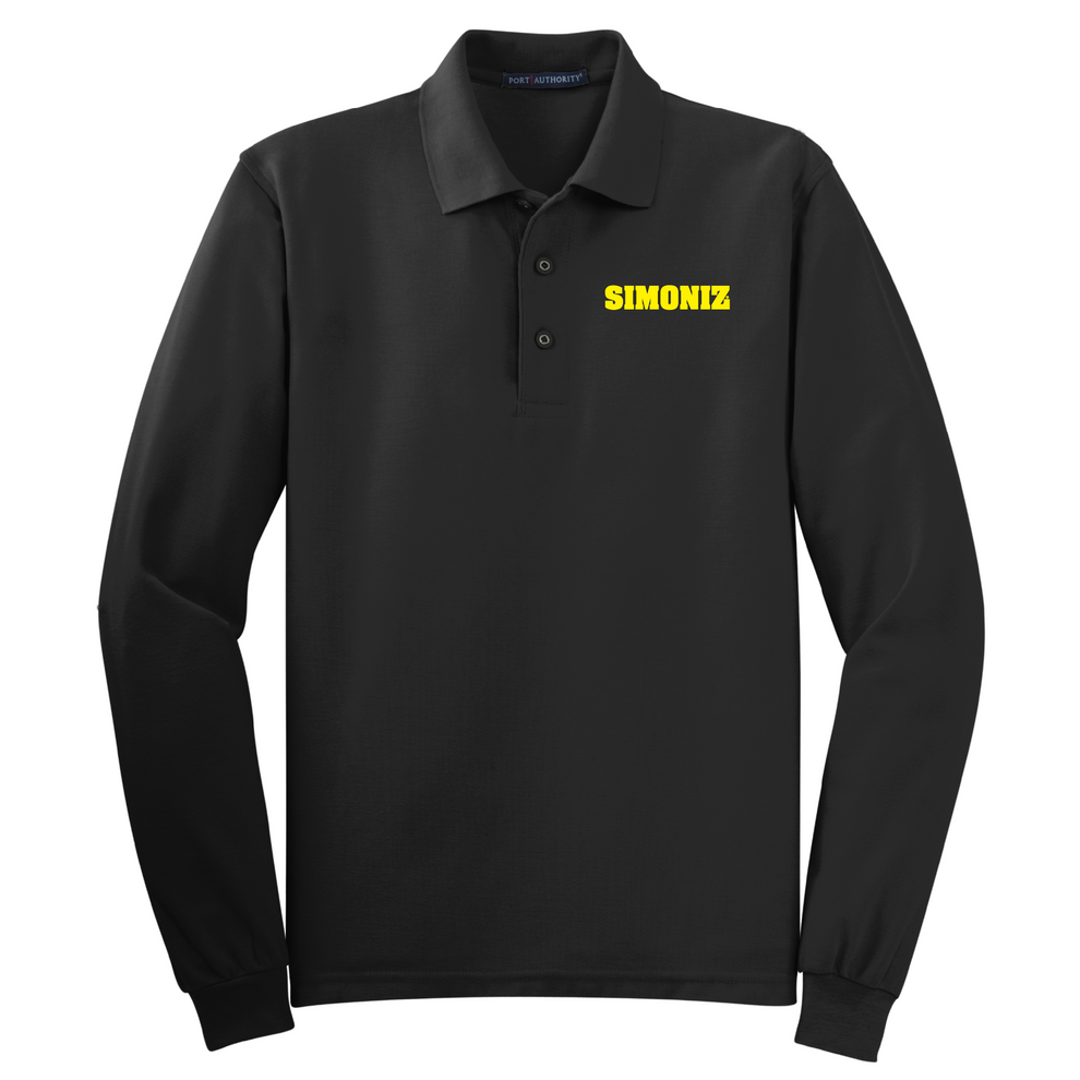 Port Authority® Silk Touch™ Long Sleeve Polo K500LS - Embroidery Corpo ...