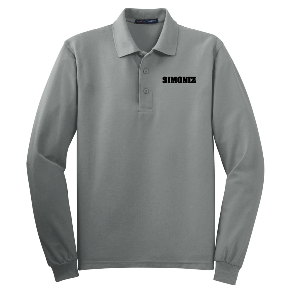 Port Authority® Silk Touch™ Long Sleeve Polo K500LS - Embroidery Corpo ...