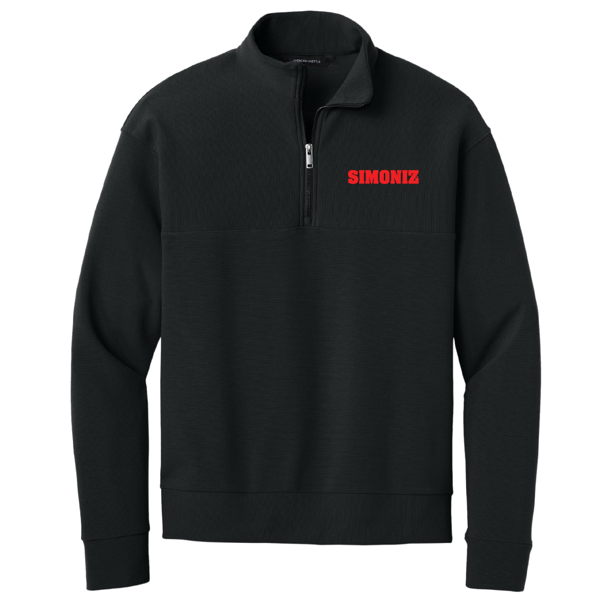 Mercer+Mettle® Linear Texture 1/4-Zip MM3040 - Embroidery Corporate Lo ...